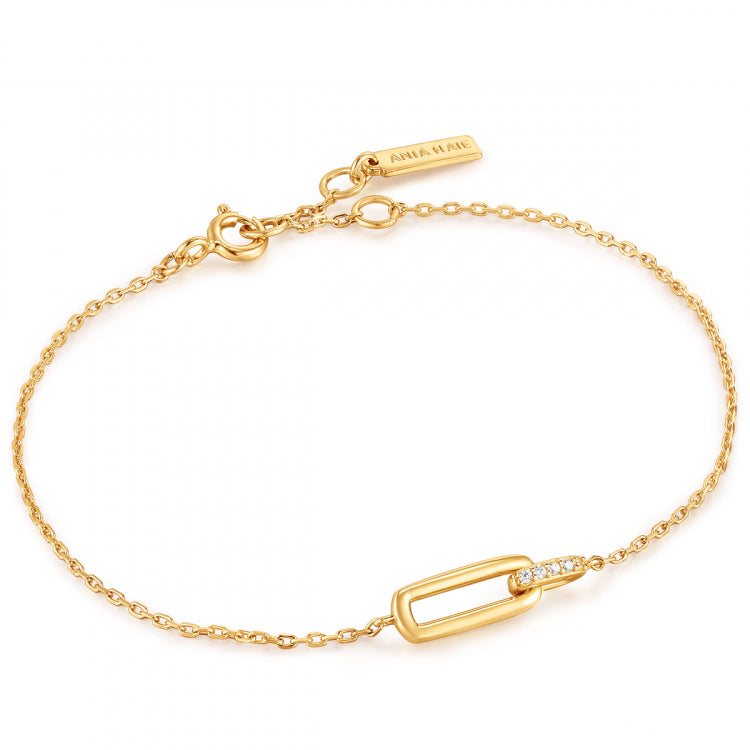 Gold Glam Interlock Bracelet – Jack Dylan Jewellers