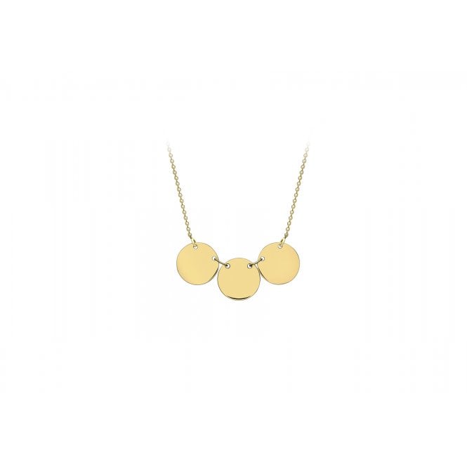 9ct Gold Triple Disc Pendant – Jack Dylan Jewellers